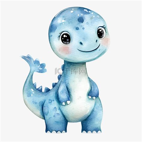 水彩恐龙可爱素材图片免费下载 千库网