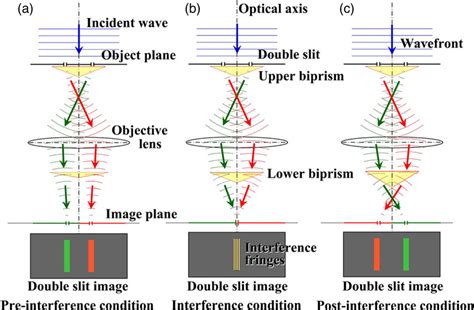Color Online Conceptual Optical Setup For Double Slit Interference