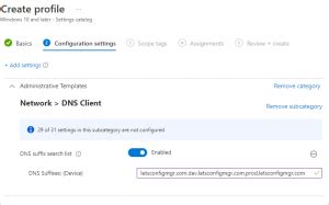Set DNS Suffixes Via Microsoft Intune Let S ConfigMgr
