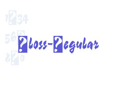 Gloss Regular Font Free [download Now]