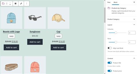 How To Use The Products By Category WooCommerce Block