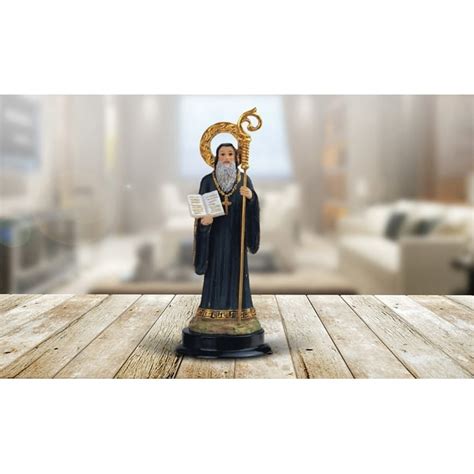 Ice Armor 5h St Saint San Benito Abad Statue Holy Figurine Religious