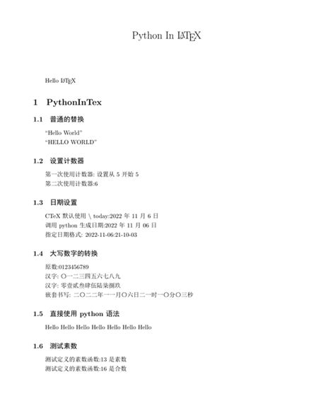 Python Latex