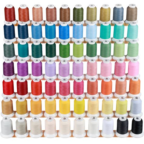 60wt Matt Embroidery Machine Thread 70 Colors Each Spool 600m 660y F New Brothread