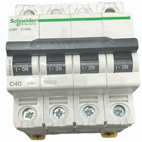 Xc60 Schneider 40a 4 Pole Mcb At ₹ 3589 Piece Schneider Miniature
