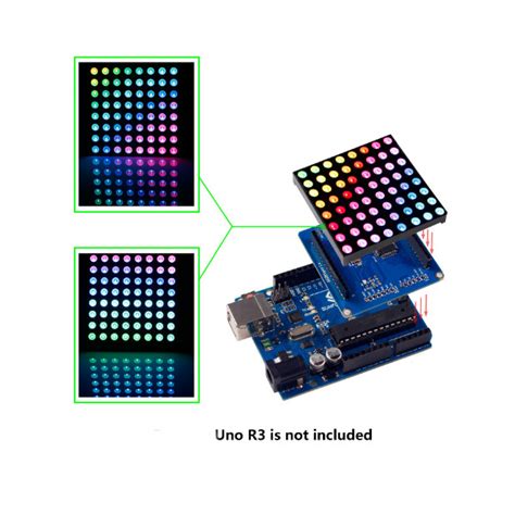 Led Ts0230 Full Color Rgb Matrix Screen And Rgb Led Matrix Driver Shield