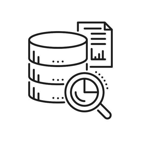 Premium Vector Database Network Server Cloud Storage Line Icon
