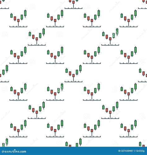 Hammer Candlestick Chart Vector Linear Icon Or Symbol Stock Image