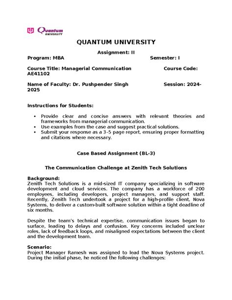Ae41102 As02 Assignment 2 Quantum University Assignment Ii Program