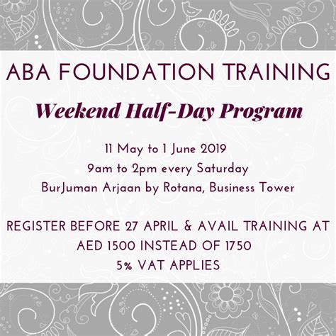 Pulse Aba Foundation Training May 2019