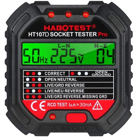 Ht107d Socket Tester Detects Circuit Plug Phase Tester