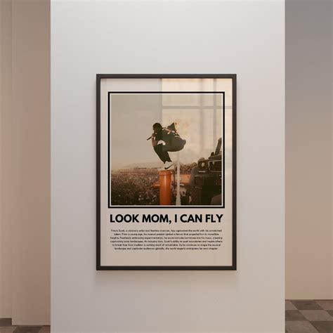 Look Mom I Can Fly Postertravis Scott Wall Arttravis Scott Etsy