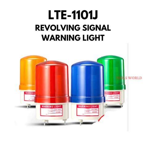 Rednex LTE 1101J Multi Voltage With Buzzer LED Rotary Warning Light