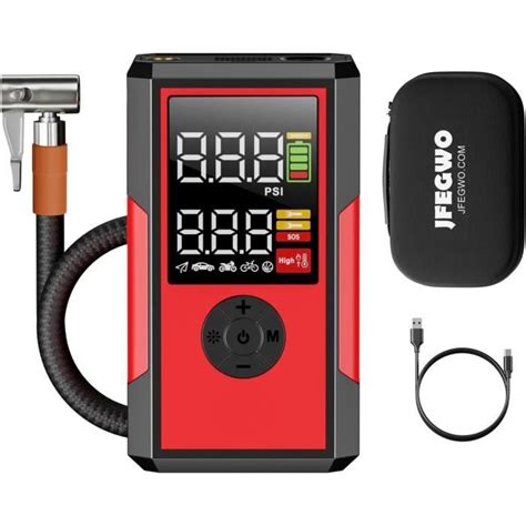 F75 Mini Compresseur À Air Portatif Rouge [j364] Cdiscount Auto