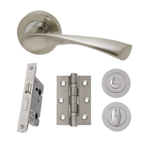 Solar Polished Chrome And Satin Nickel Hardware Privacy Pack