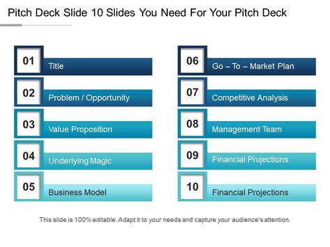 10 Slide Pitch Deck Template