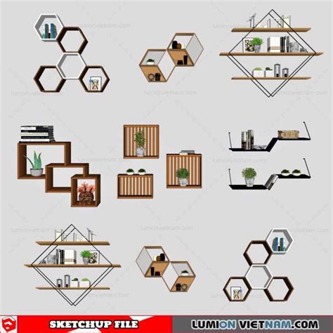 Decorative Shelf Sketchup Models