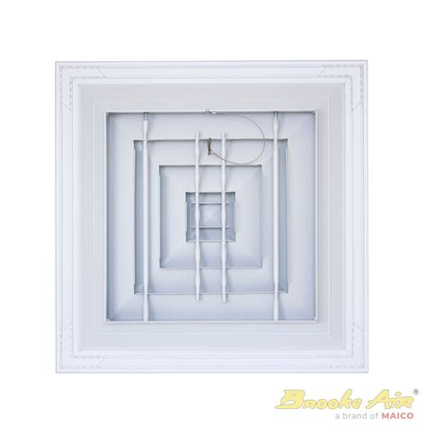 4 Way Ceiling Diffuser White Brooke Air Online