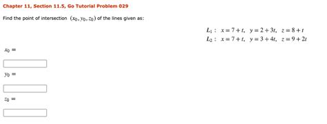 solved chapter 11 section 11 5 go tutorial problem 029