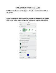 SIMULATION PROBLEM LAB Pdf SIMULATION PROBLEM LAB Build The Circuit As Shown In Figure