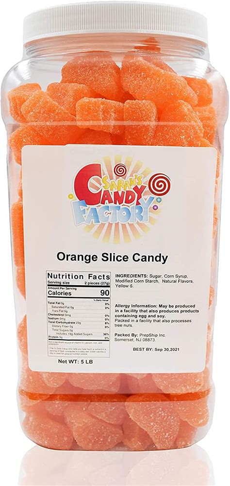 Orange Slices 2 Pound Bag Approx 70 Count Jelly