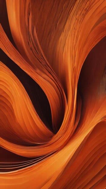 Premium Photo Orange Abstract Wave Wallpaper Orange Background Orange