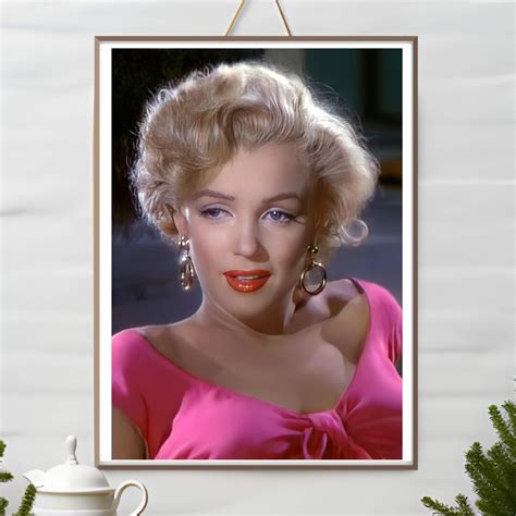 Classic Marilyn Monroe Colour Digital Print Vintage Art Download Etsy