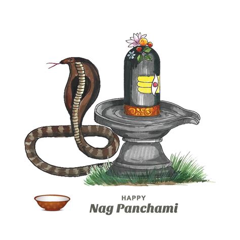 Happy Nag Panchami Indian Festival Card Illustration Background 9967566