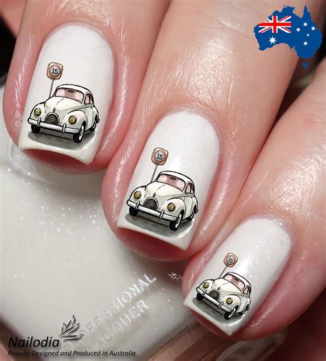 Vintage Antique Car Nail Art Decal Sticker Water Transfer Slider Ebay