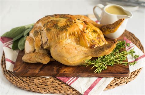 Whole Stuffed Chicken With Pan Gravy Recipe