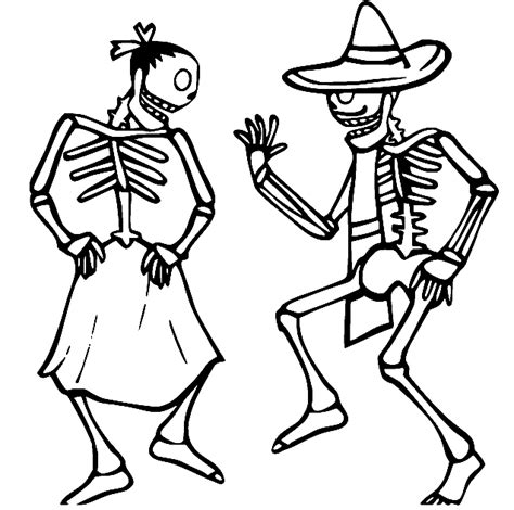 Dibujos de esqueletos para colorear y Pintar Imágenes Para Dibujar Gratis