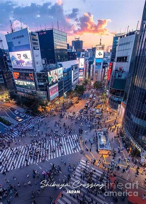 Shibuya Crossing Digital Art By Bo Kev Fine Art America