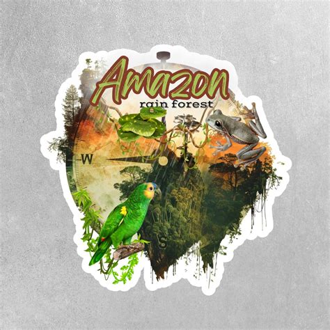 Amazon Rainforest Sticker Brazil Rainforest Sticker Rainforest