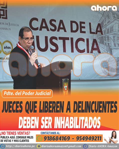 Jueces Que Liberen A Delincuentes Deben Ser Inhabilitados Diario Ahora