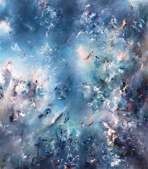 Morning Dream Original Abstract Landscape Painting Samantha Kaplan