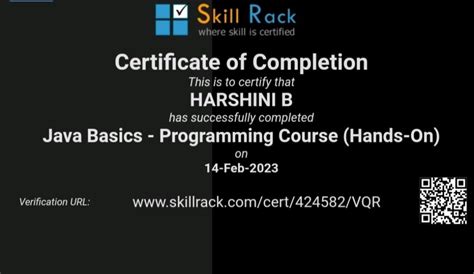 Skillrack Javabasics Handson Harshini B