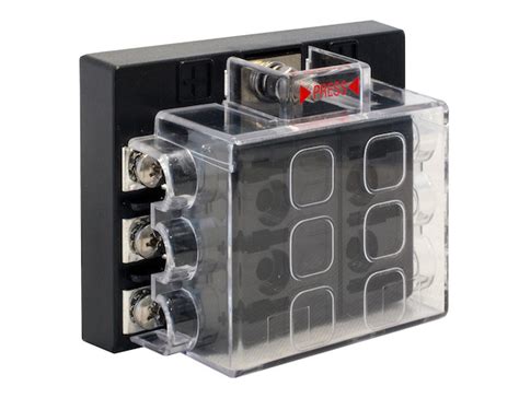 6 Way Fuse Block With Cover Space Coast Group