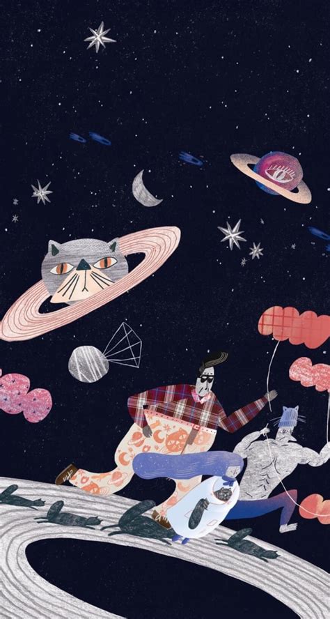 韩国原创手绘插画壁纸 高清图片，堆糖，美图壁纸兴趣社区