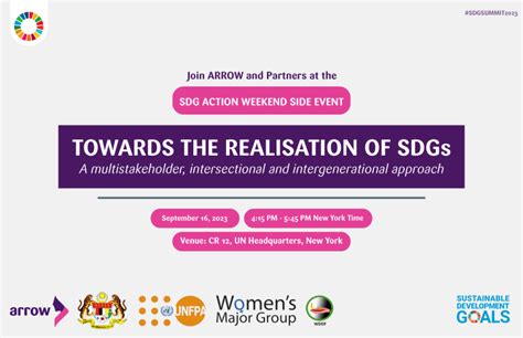 Sdg Action Realizing Sustainable Development Goals Side Event