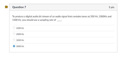 Solved Question Pts The Frequency Response Curve For A Chegg