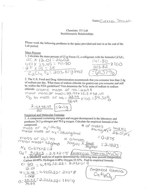 Chem Lab Lab Report Chm 151 Studocu
