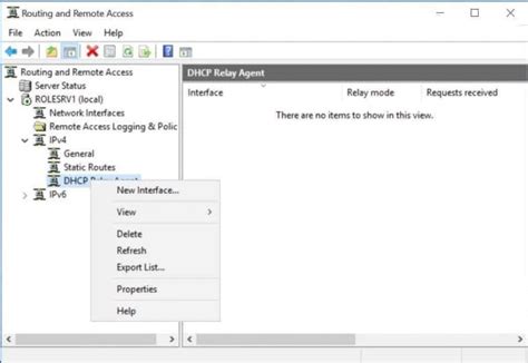 DHCP Relay Agent Configuration In Windows Server
