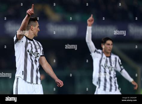 Arkadiusz Milik Of Juventus Fc Gestures During The Serie A Match