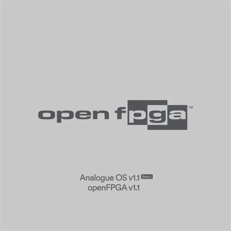 Analogue Pocket Analogue Os V Beta Openfpga V