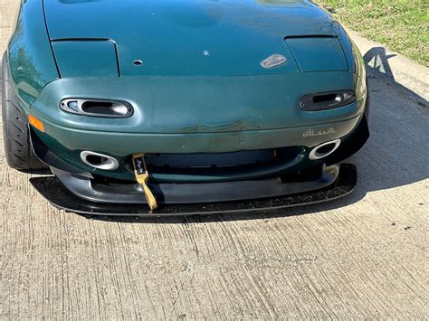 Miata Na Front Splitter Durable Fiberglass And Carbon Fiber