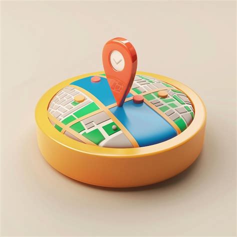 3D Map Icon Navigation And Travel Illustration Logo Premium AI
