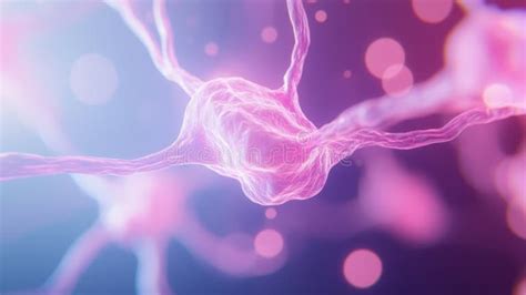 3d Illustration Depicting A Cell Synapses Body With Dendrites And Neuron Transmitting Signals