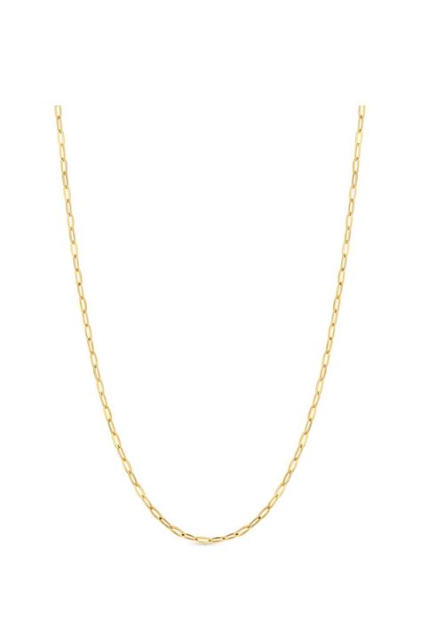 Jewellery Gold Plated Sterling Silver 925 Small Paperlink T Bar