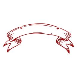 Diseño PNG Y SVG De Trazo De Cinta Rojo Para Camisetas