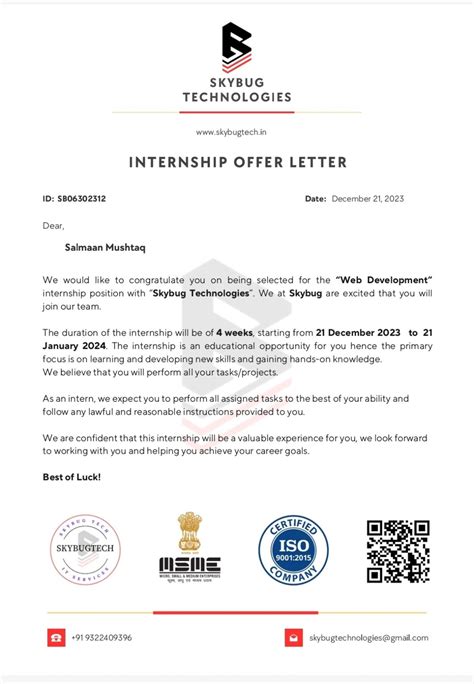 Skybug Internship Webdevelopment Salmaan Mushtaq